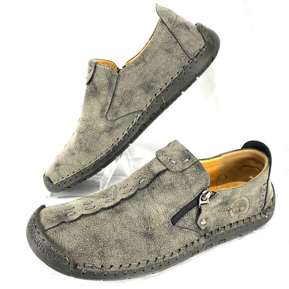 Unbranded | Shoes | Mens Faux Leather Casual Work Shoes 3 117 Slipon ...